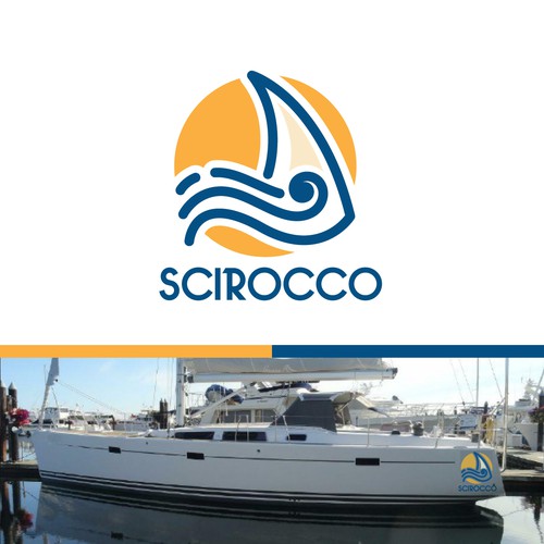 Cool logo design for a sailboat name Scirocco | Logo design contest