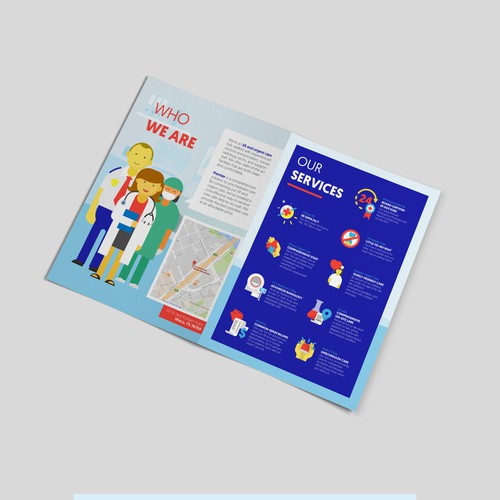 Illustrative Brochure for ER & Urgent Care | Brochure contest