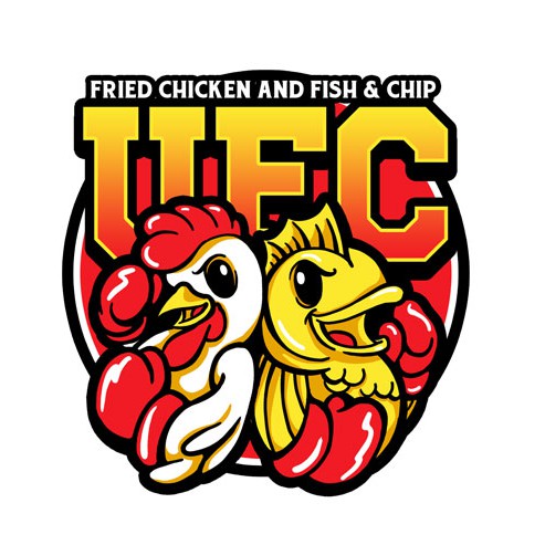 Design a cartoon logo for a Fried Chicken and Fish&Chip Restaurant ...