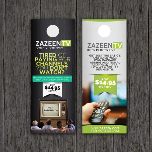 Cable TV Door Hanger Flyer | Postcard, flyer or print contest