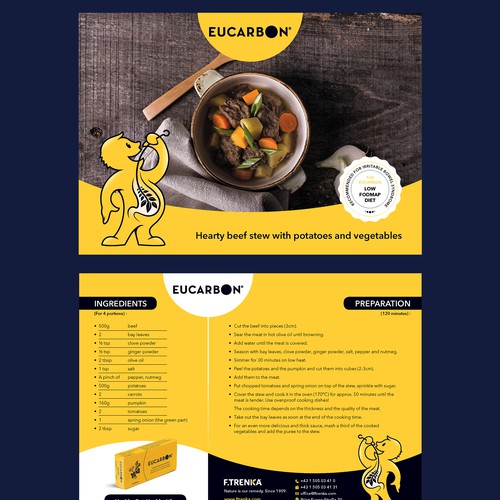 Designs | Recipe flyer template | Postcard, flyer or print contest