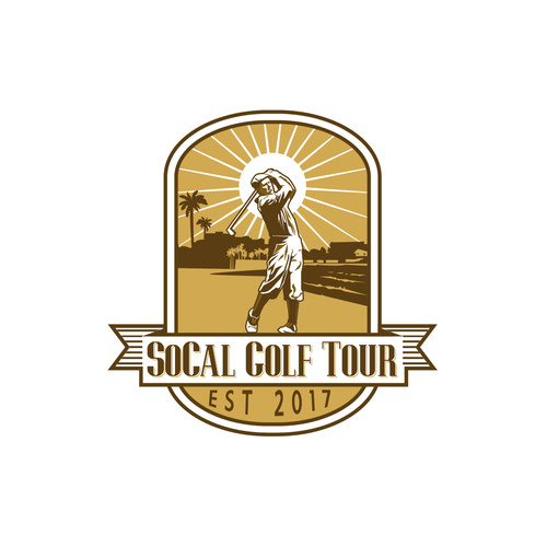 Golf Tour logo with Southern California style | Logo design contest