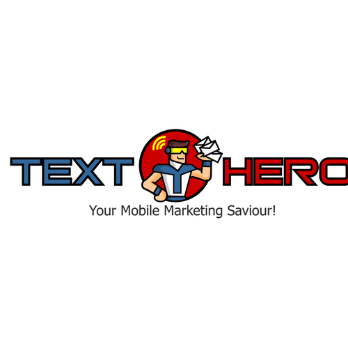TextHero - Fun Cartoon Super Hero Logo | Logo design contest