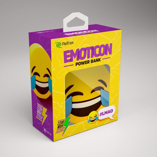 Design a fun and eye catching package for Emoji power bank! | Product ...