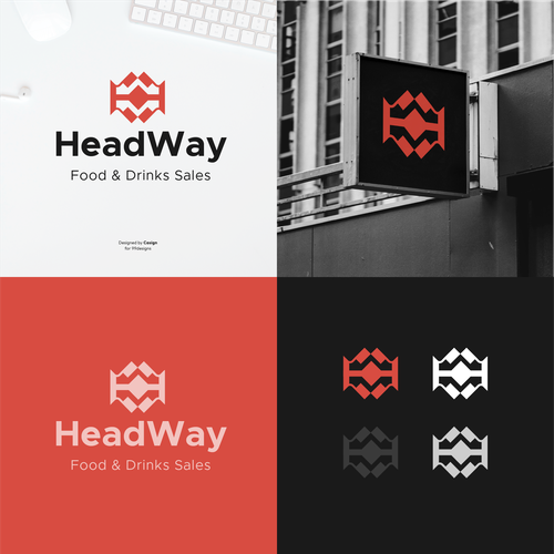 Designs | Headway Food & Drink Sales - My first ever logo!! | Logo ...