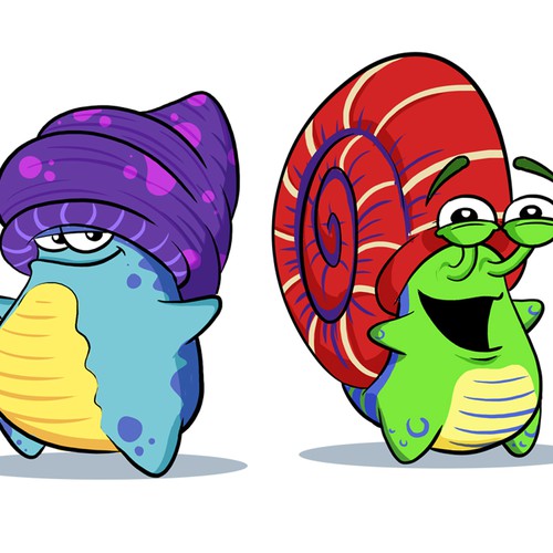 Friendly Cartoon Snail for live action web series | Character or mascot ...
