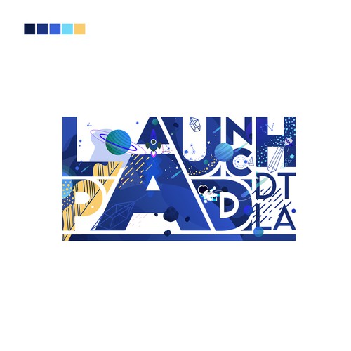 Fun Geometric Space-Themed Logo Needed for Mural | Illustration or ...