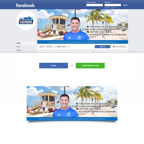Designs | Design a Facebook banner for a City Commission candidate in ...