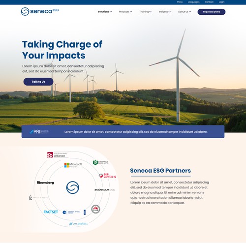 Designs | Website redesign for SaaS company in ESG field | Web page ...