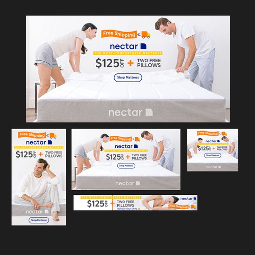 Design Catching Ads For US Based Online Mattress Brand | Banner ad contest