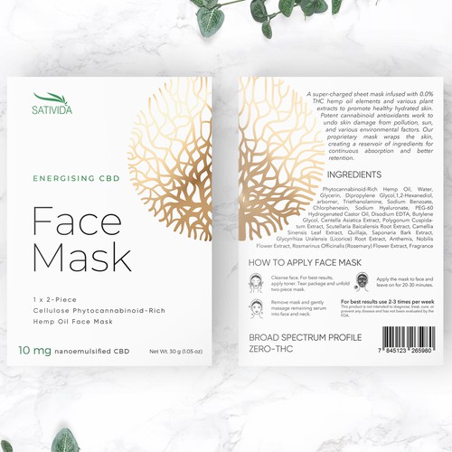 Design a Luxury and Natural label for our new Face Mask (and then ...
