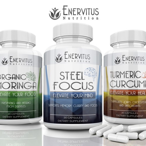 Designs | Design a powerful modern label ( Brain Supplement)for a ...