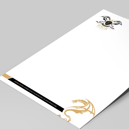 Bring your "A" game and create a high end, luxury letterhead for Fortis ...