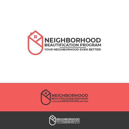Design a Real Estate Logo for the Neighborhood Beautification Program ...