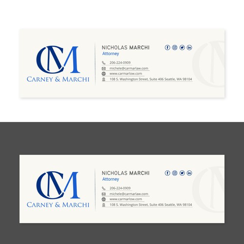 Designs | Signature Block for a Modern Law Office | Other design contest