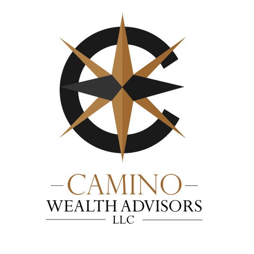 Create a classic elegant compass rose logo for Camino Wealth Advisors ...