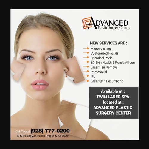 Designs | New Services Offered @ Med Spa | Postcard, flyer or print contest