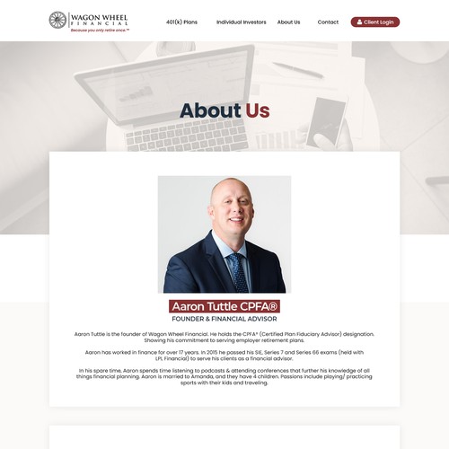 Designs | Financial Services Website Redesign | Web page design contest