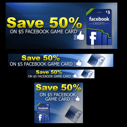 Facebook Game Card Banner | Banner ad contest