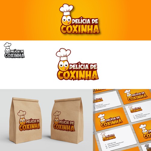 Logo Design Delicia de Coxinha | Logo design contest