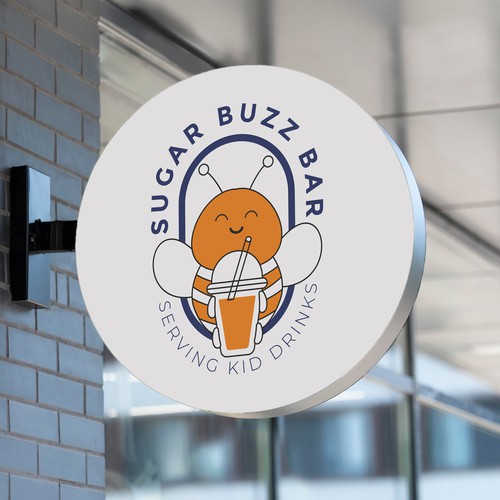 Designs | Sugar Buzz Bar its a kids Mock tail bar. | Logo design contest