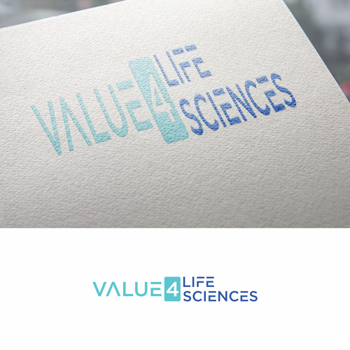 Create an inspiring logo for a Value 4 Life Sciences, a start-up ...