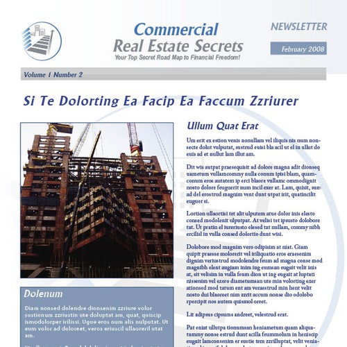 Masthead design for Newsletter | Logo design contest