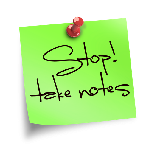 "Stop! Take Notes" Logo | Logo design contest
