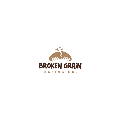 Designs | Minimalist Logo (hands holding bread) for Broken Grain Baking ...
