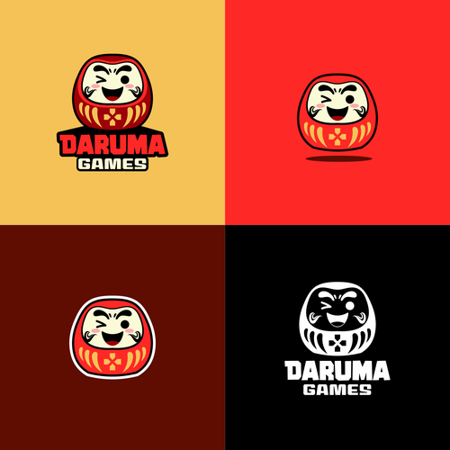 Designs | Cute Daruma logo for an indie game studio | Logo design contest