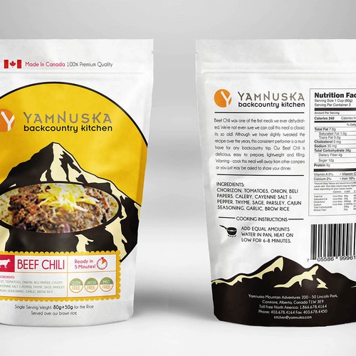 Designs | New Backcountry Food Retail Package targeted to the outdoor ...