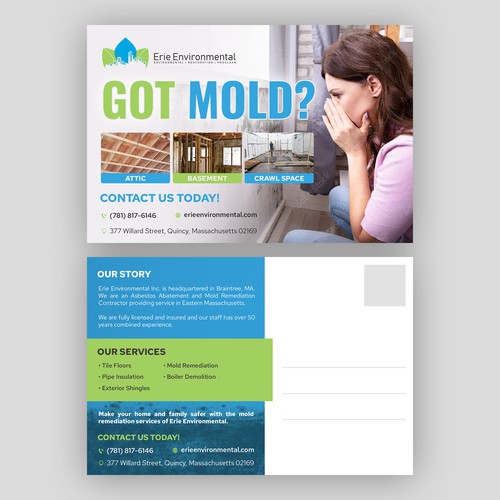Designs | Get the word out about mold and that our company will take ...