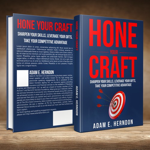 Design a book cover for motivational book about honing your craft ...
