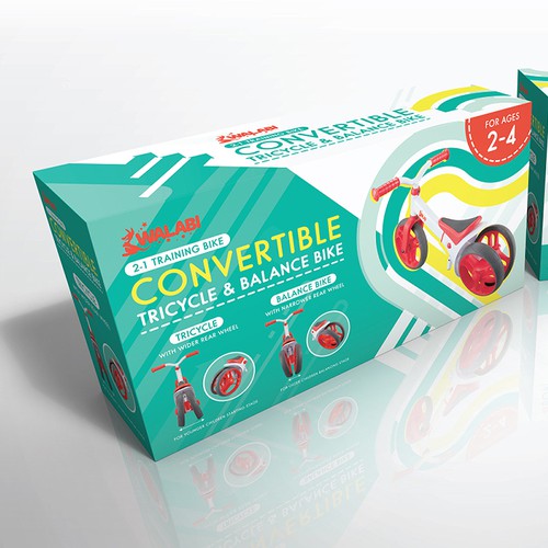 Box Design for Innovative Childrens Bike | Product packaging contest
