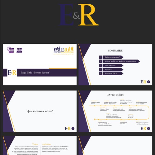 Presentation PPT E&R | Concours: Modèles Powerpoint