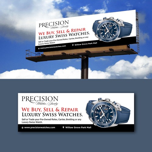 Luxury Watch Billboard Design | Signage contest