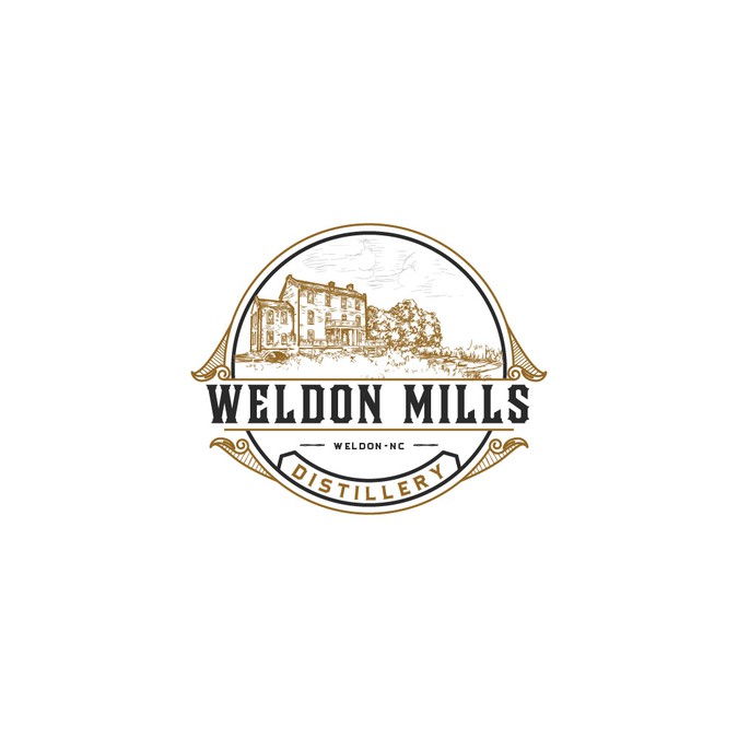 Logo for Distillery with Historic House | Logo & brand identity pack ...