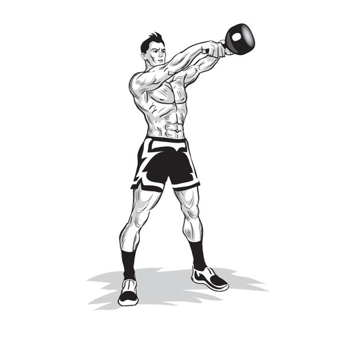Comic Style Unconventional Workout Illustrations | Illustration or ...