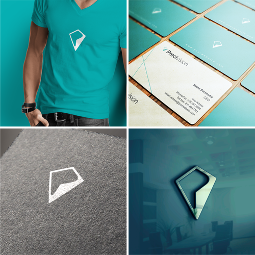 Design a modern logo for PreciVision (Precise Vision), a precise 3D ...