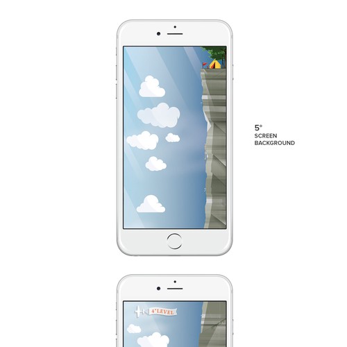 Create a fun vertical scroller background for an iPhone game - Mountain ...