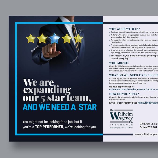 Recruiting Advertisement | Postcard, flyer or print contest