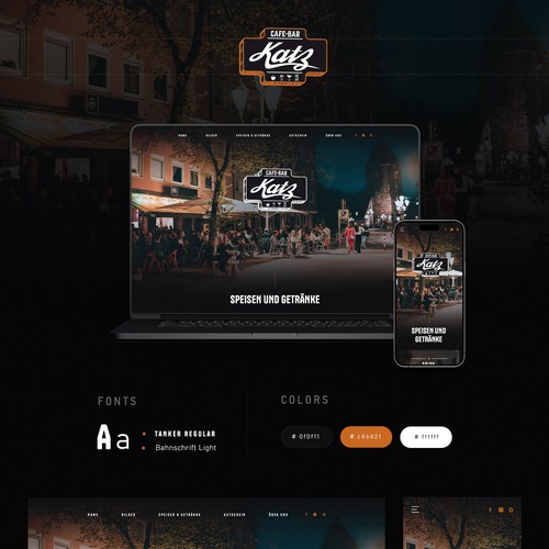 Designs | New website for a cafe and bar | Web page design contest