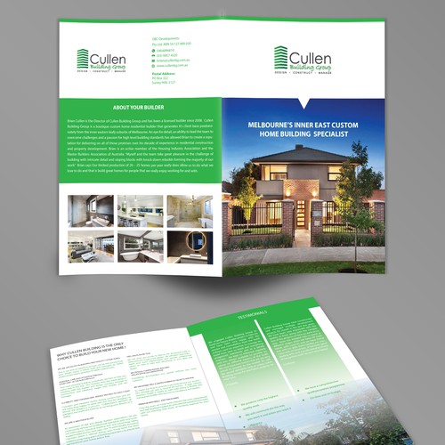 Create the most contemporary and upmarket custom home builder marketing ...