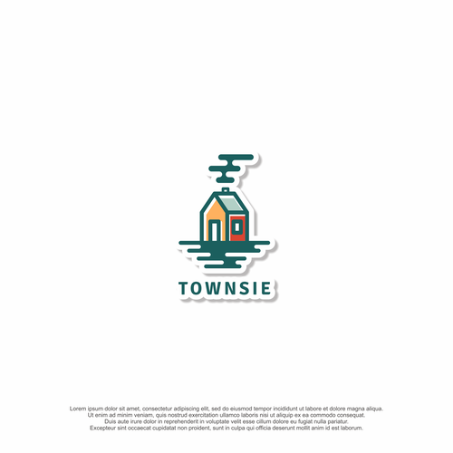 'Cute' logo for "small town" app | Logo design contest