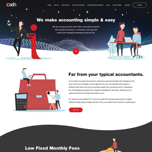 Designs | Fun modern home page for a firm of young forward thinking ...