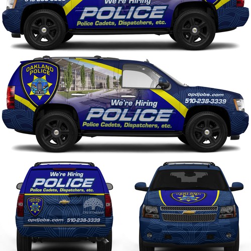 Designs | Recruiting Vehicle Wrap for City of Oakland PD | Car, truck ...