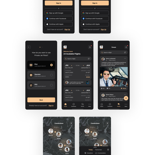 Designs | Private Jet Pilots | App design contest