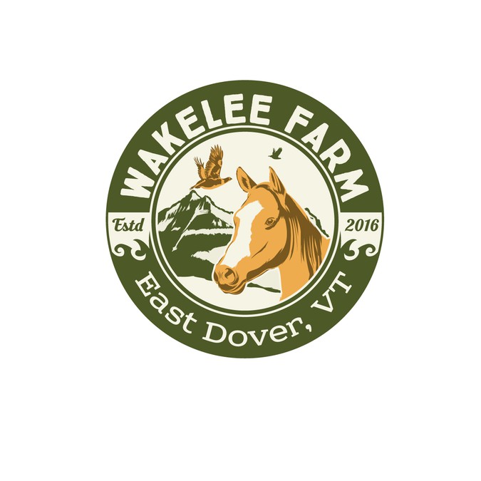 create a vintage, classy and fresh logo for an equestrian and hunting ...