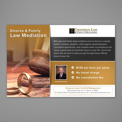 Postcard to send to attorneys for referrals | Postcard, flyer or print ...