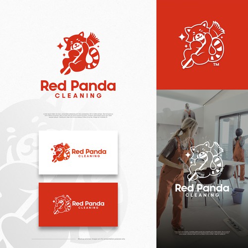 Designs | Modern, Clean Red Panda logo to appeal to commercial business ...
